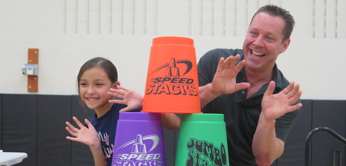 Competitors rise to the occasion during district cup-stacking ...