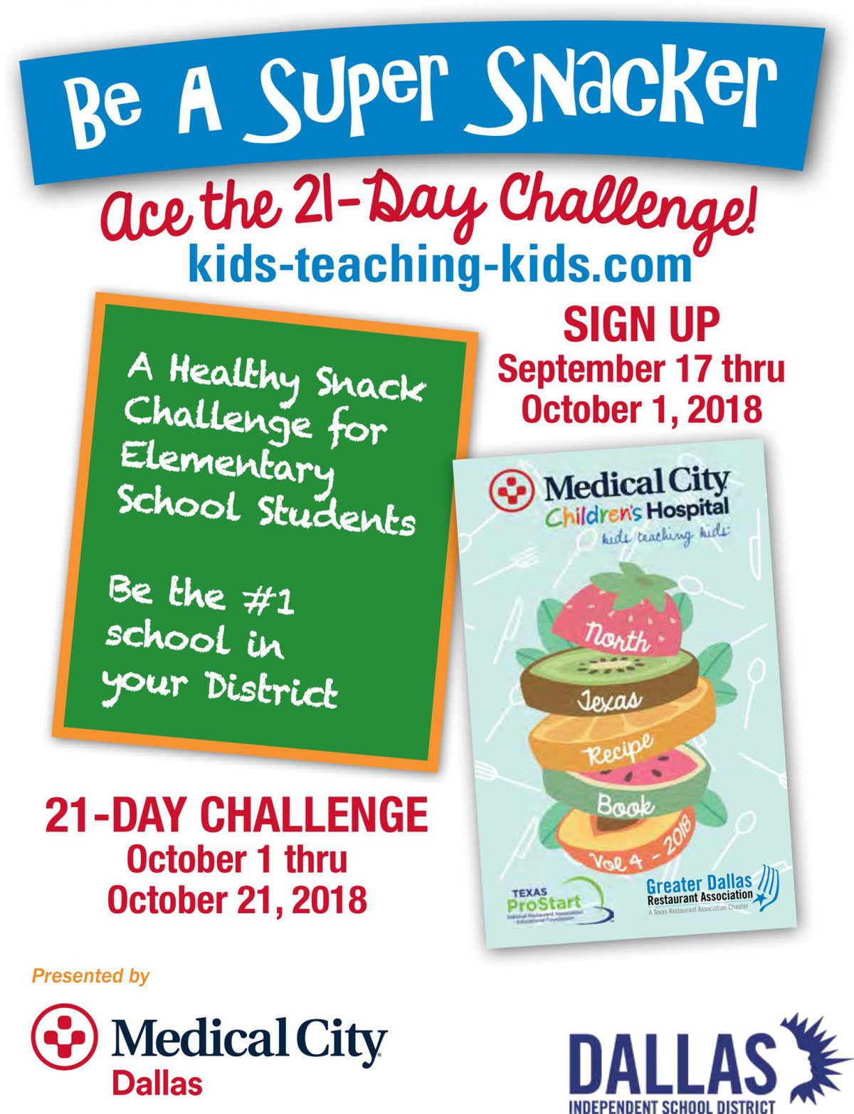 Sign up by Oct. 1 for the 21-Day Challenge to become a Super Snacker ...