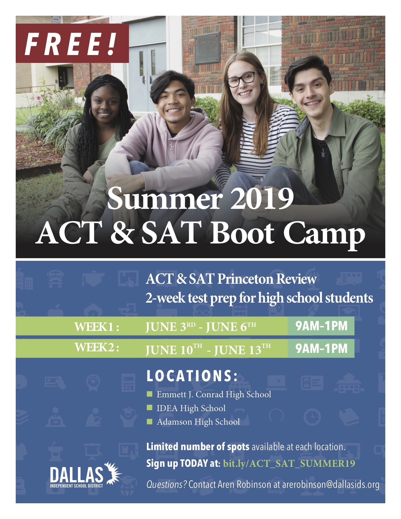 High school students invited to Summer 2019 ACT and SAT Boot Camp | The Hub