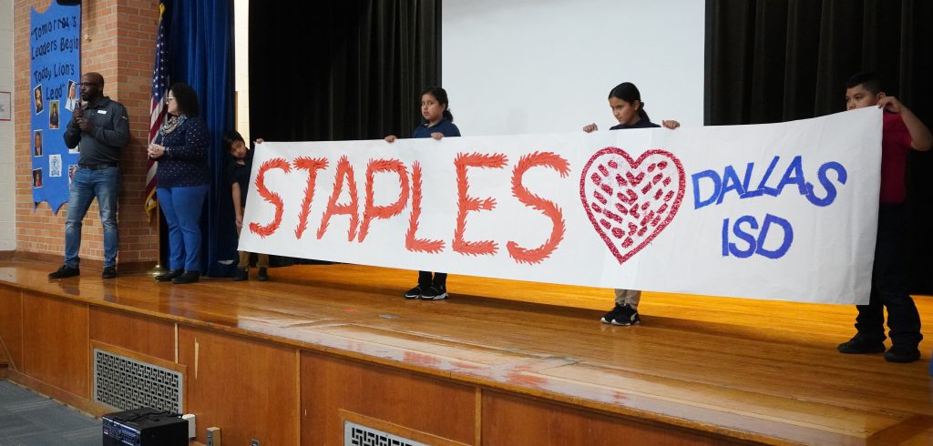 Staples donates more than $35,000 to Dallas ISD after tornado | The Hub