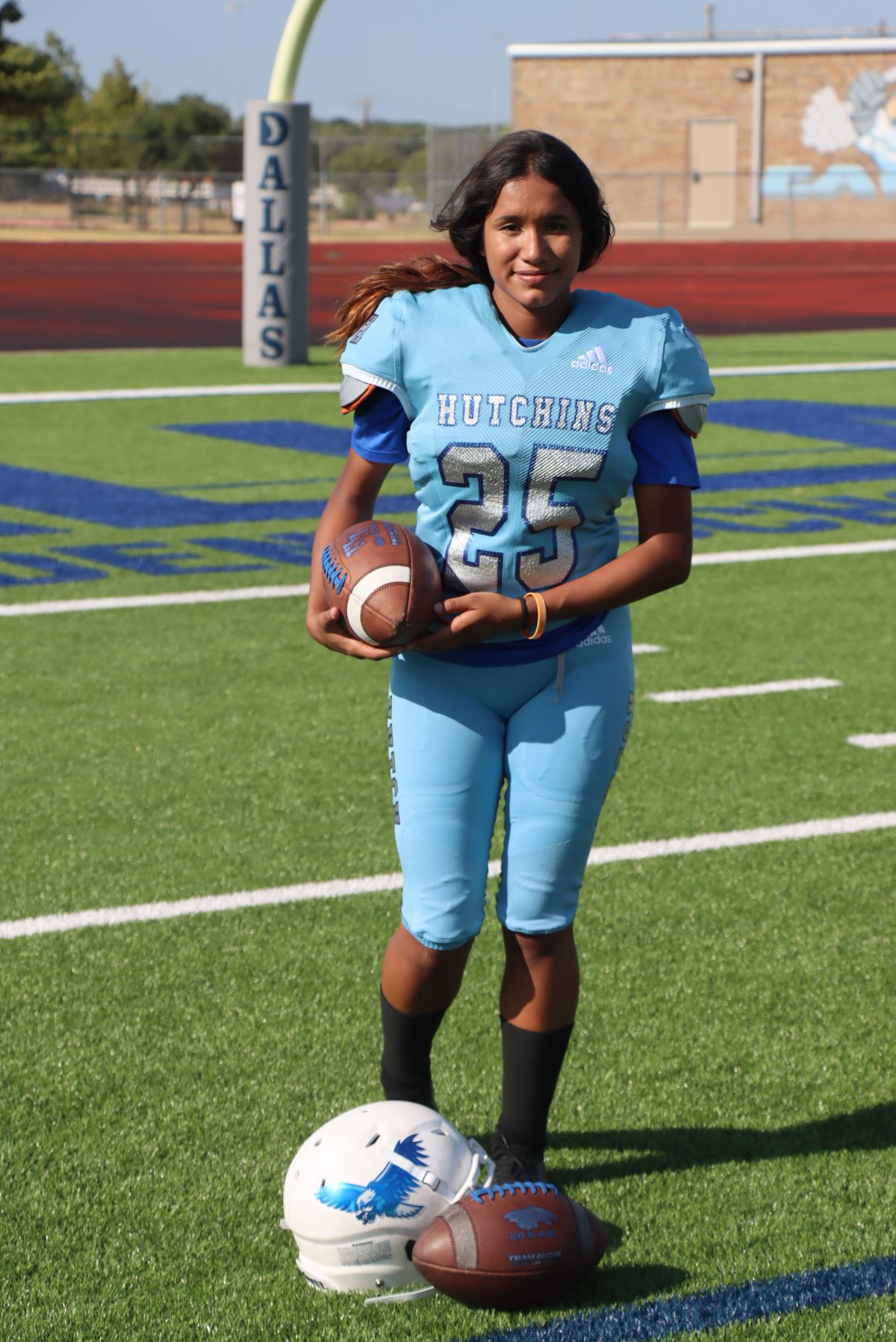 Female kicker for Wilmer-Hutchins football team making most of ...