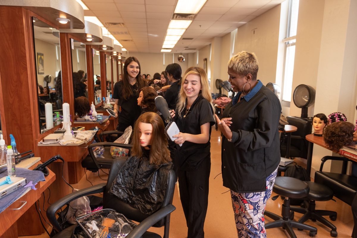 Skyline High School cosmetology students redefine beauty education ...
